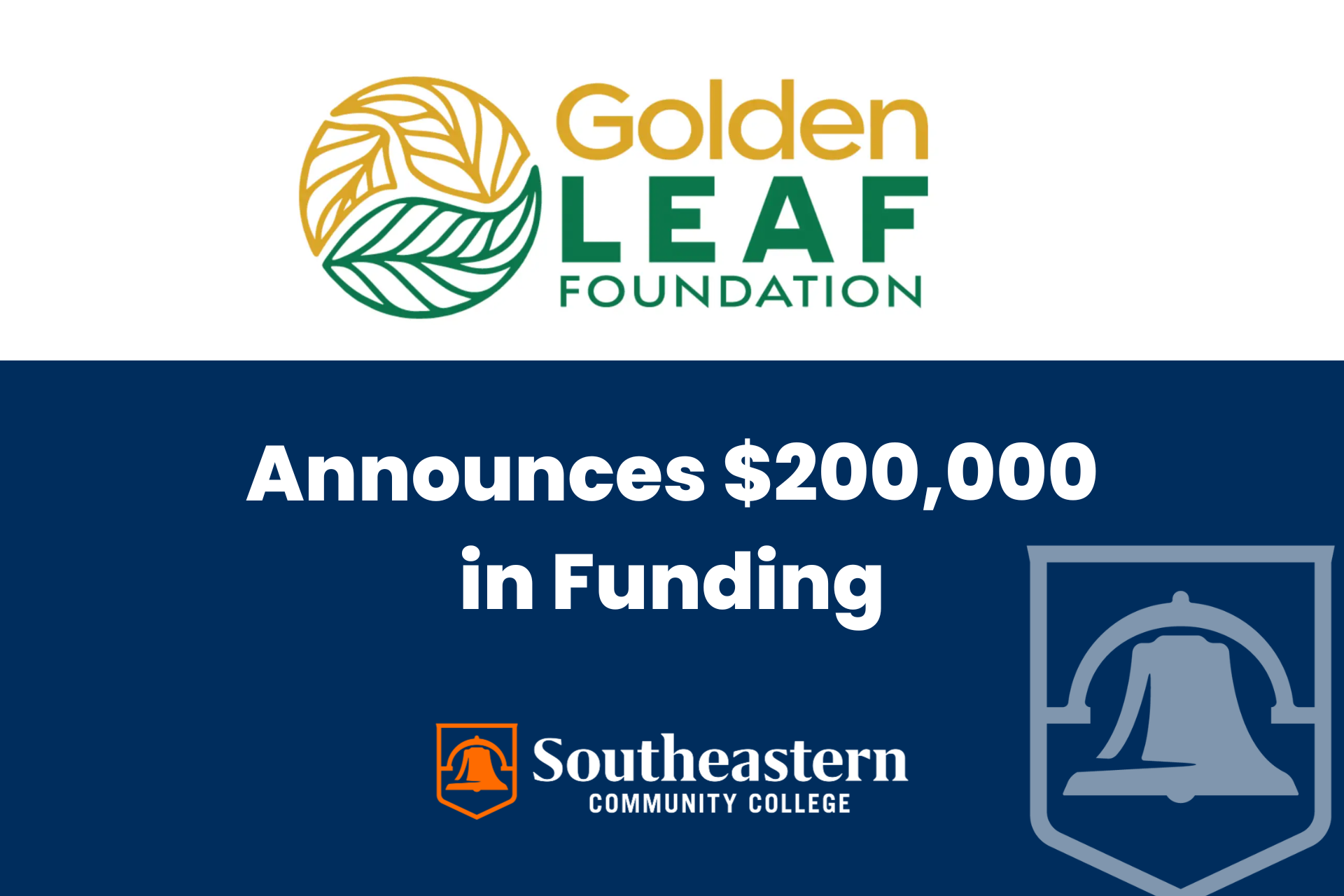 Southeastern Community College Receives Golden LEAF Funding to Expand ...